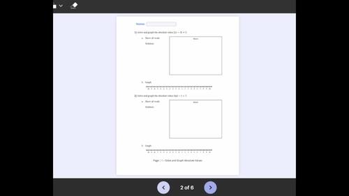 Solving and Graphing Absolute Values in One and Two Variables by Algebra Beagle