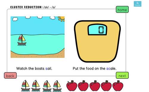 S Blend Cluster Reduction to "S" Interactive Minimal Pairs | Boom Cards™