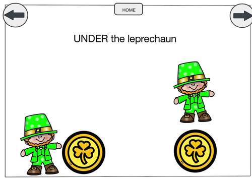 St. Patrick's Day Spatial Concepts and Prepositions BOOM CARDS Distance ...