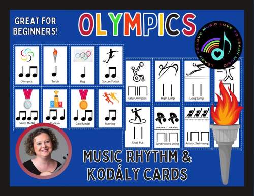 Summer Olympics Kodály & Rhythm Cards-96! | TPT