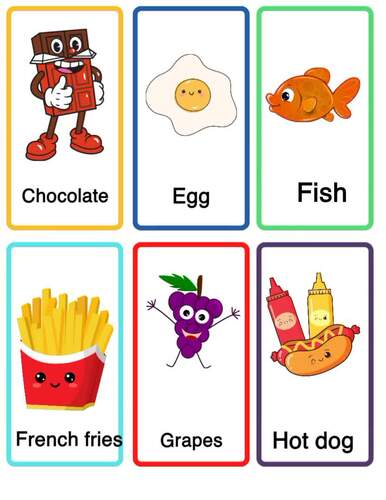 Food Vocabulary Flash Cards - ESL-Vocabulary food flashcards | TPT