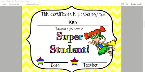 Graduation EDITABLE CERTIFICATE- End of the Year Distance Learning