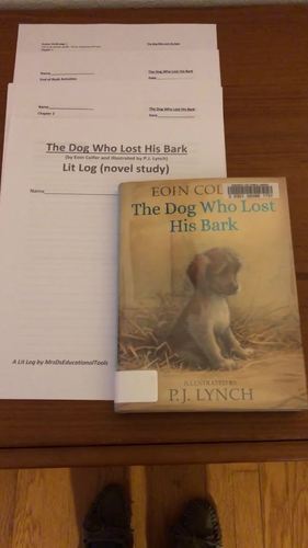 The Dog Who Lost His Bark Lit Log (novel study) by MrsDsEducationalTools
