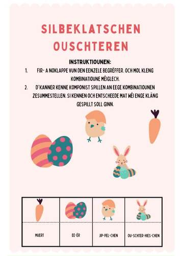 Rhythmesch Ouschteren by Music and Fun by Jeanne Schmartz | TPT