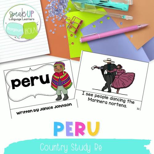 Peru Country Study Reader & Activities Print & Digital with Audio - English