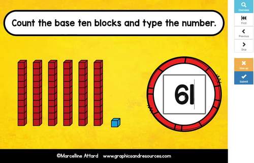 PLACE VALUE GAME COUNT BASE TEN ONES BLOCK DIGITAL ACTIVITY BOOM CARDS ...