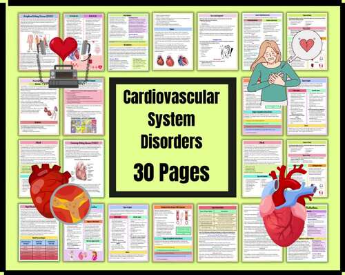 Cardiovascular System | Anatomy Notes | Instant Download | Cardiac ...