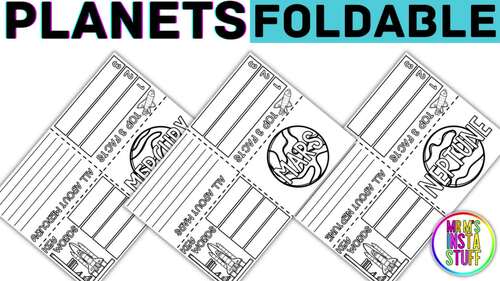 Planet Research Foldables The Solar System by MrM'sInstaStuff | TPT