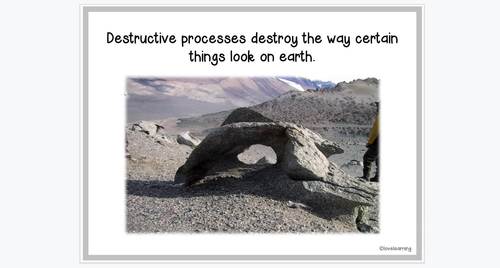 Weathering, Erosion, & Deposition Slides Lesson and Notes Activity