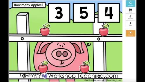 Boom Cards Math Count Apples To 20 Digital Task Cards Distance Learning
