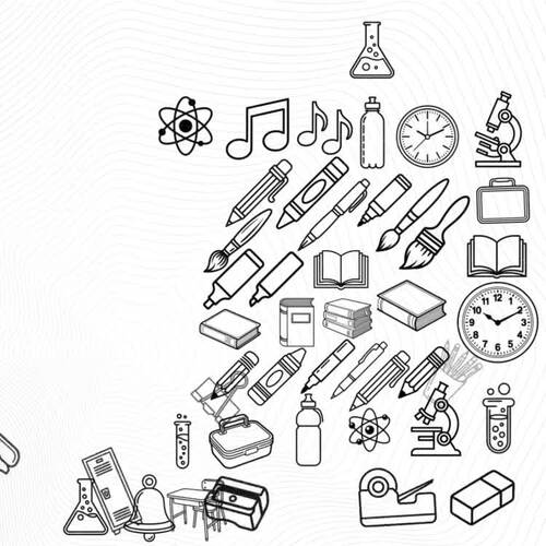 122 School Elements Clip Art | SVG & PNG Set for Teachers by Hall Pass ...