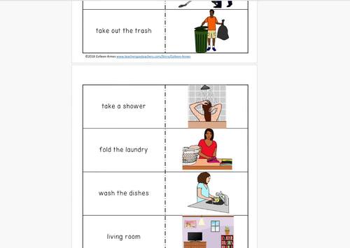 ESL Newcomer House & Chores Vocabulary Unit | Games, Grammar, Reading ...