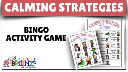 Self-Regulation Strategies & Calming Techniques Bingo Game | SEL Activity