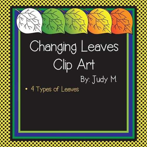 Changing Leaves Clip Art by Cloudless Sky | TPT