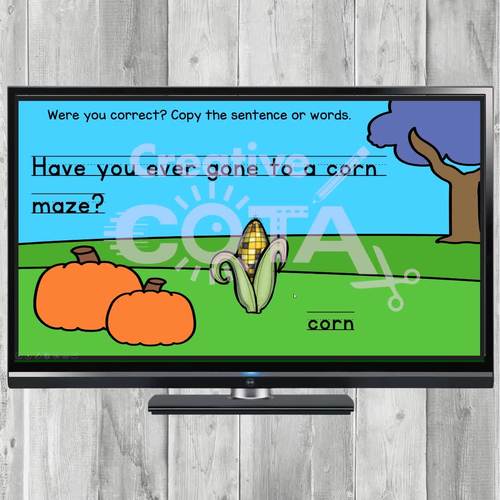 Thanksgiving Occupational Therapy Handwriting & Visual Perceptual ...