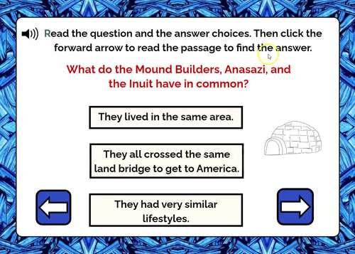 The Inuit Early American Culture Scavenger Hunt BOOM Cards by CarolJ ...