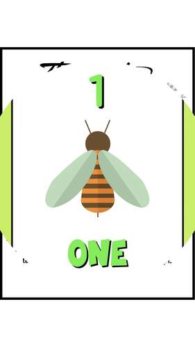 Numbers Flashcards 1-10 With Spring Theme. Learn Numbers & Practice ...