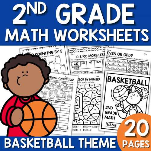 Basketball Math Worksheets 2nd Grade | March Mathness Transformation ...