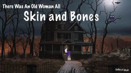 Skin and Bones Halloween Song in 6/8 for Low La With Orff Arrangement ...