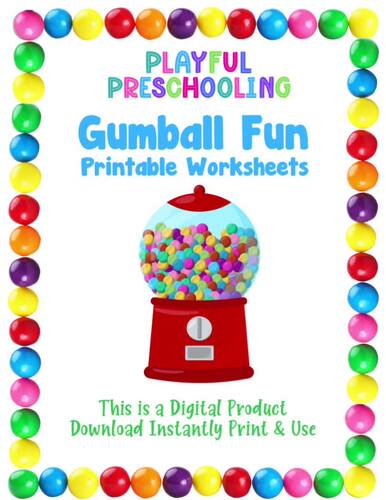 Gumball Alphabet Game with additional math activity! by PlayfulPreschooling