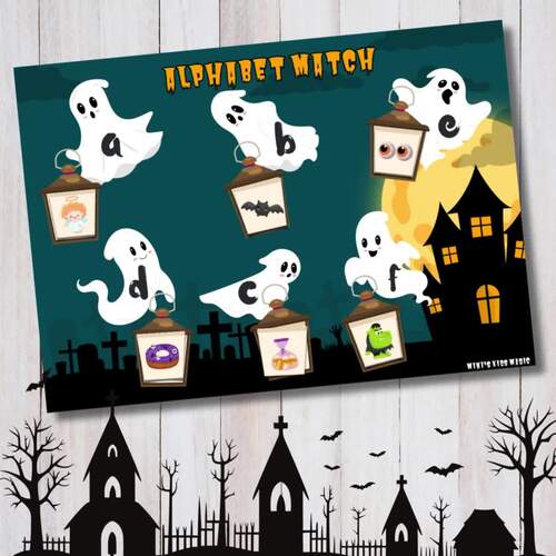 Halloween Activities Letter Matching phonics matching worksheets with ...
