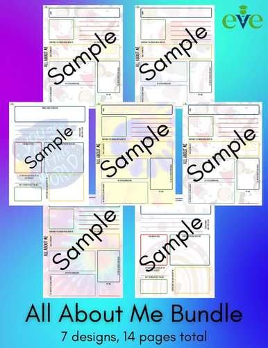 All About Me Bundle by Enriched Education | TPT