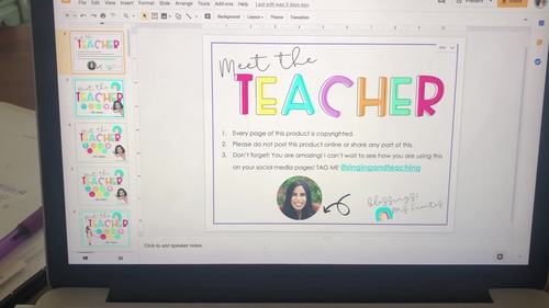 Back to School: Meet the Teacher Slides/Open House (Editable) Digital ...