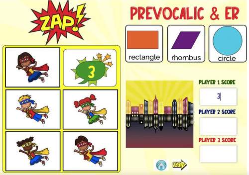 Zap It! /R/ Articulaton Game - Boom Cards by Speech Rocks | TpT