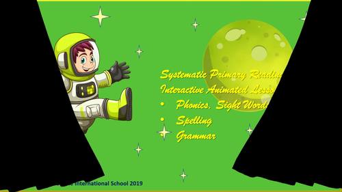 Gr 1&2: 3 D Animated Story: T-Rex: Reading, Phonics, Sight Vocab. Questions