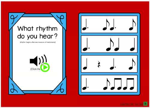 Rhythm Ear Training Level 2B- Digital and Interactive Music Theory Games