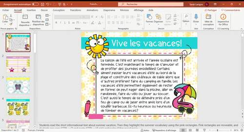 French Summer Digital Activities | L'été by French Toast Lessons
