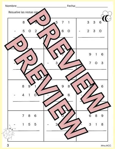 Primavera matemáticas: sumas, restas, multiplicaciones, área, perímetro ...