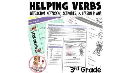 Helping Verbs | 3rd Grade | Worksheets, Interactive Notebook, and ...