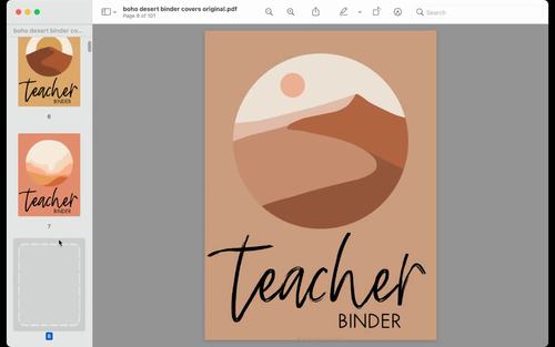 Music Teacher Binder Covers | Boho Desert Music Room Decor by ...