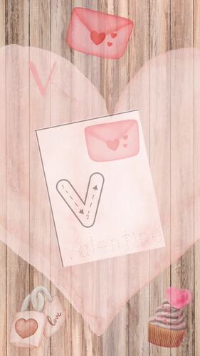 Valentine's Day Lowercase Alphabet Recognition Early Phonics Tracing Cards