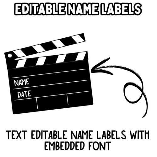 Movie Star Birthday Bulletin Board: Editable Hollywood Birthday ...