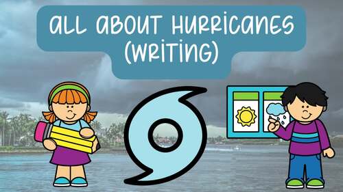 Hurricane Writing All About Hurricanes PreK Kindergarten First Second ...