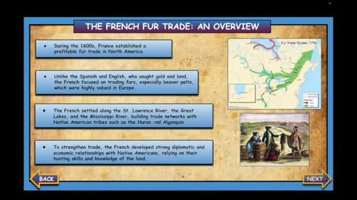 The French Fur Trade Powerpoint. Coureurs de bois.French and Native ...