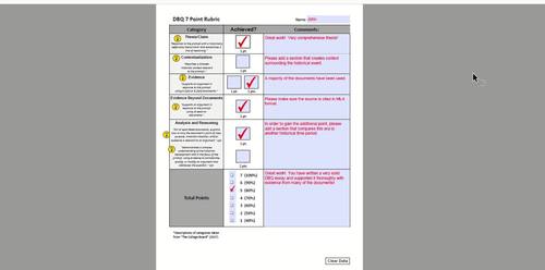 DBQ Evaluation Rubric - PAPERLESS and Printable! Marking DBQs is Now ...