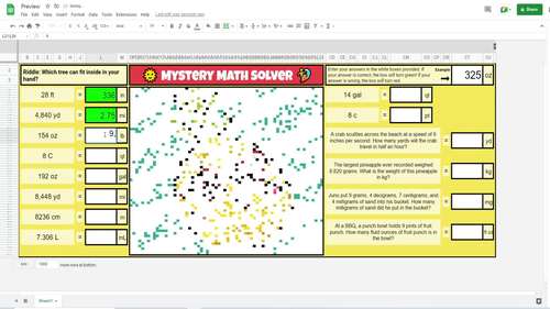Summer / End of Year - Measurement -6th Grade- Digital Math Activity ...