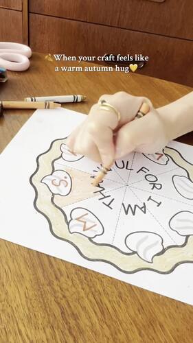 Pumpkin Pie of Thanks | Gratitude Unit | Thanksgiving Craft Activity