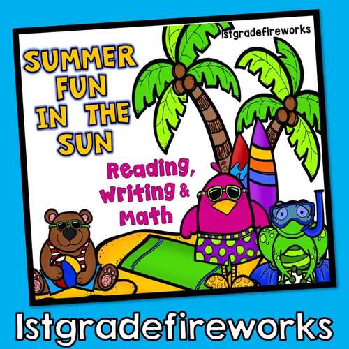 Summer Fun in the Sun...ELA & Math Centers by 1stgradefireworks | TPT