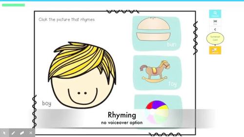 Kindergarten Digital Learning - Rhyming Boom Cards by Coffee in ...