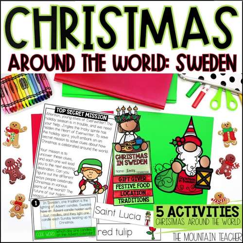 Christmas in Sweden Reading Comprehension, Scavenger Hunt Activity and ...