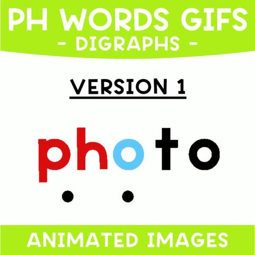 PH Words GIFS {Digraphs GIFS} by Teacher Cloud | TPT