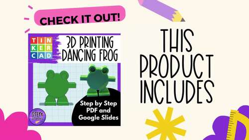 3D Printing Tinkercad Dancing Frog Lesson Plan with Step by Step for ...