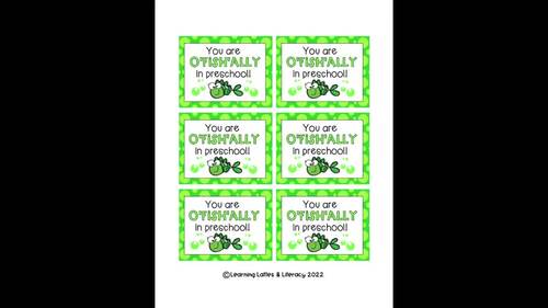 Goldfish Back to School Gift Tags Ofishally In Preschool Pre-K Student ...