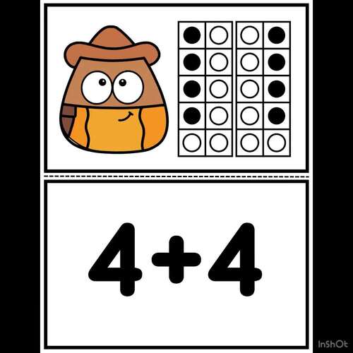 1st Grade Math Center | Halloween Candy Corn Doubles Facts Matching Cards