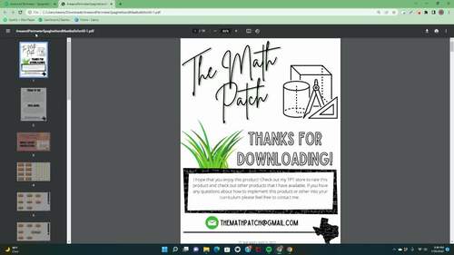 Spaghetti and Meatballs for All! - Area and Perimeter Project by The ...