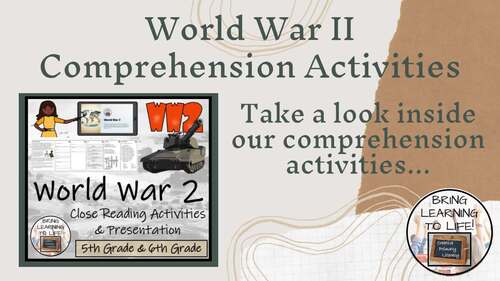 Overview of World War 2 Close Reading Comprehension Activities | 5th ...